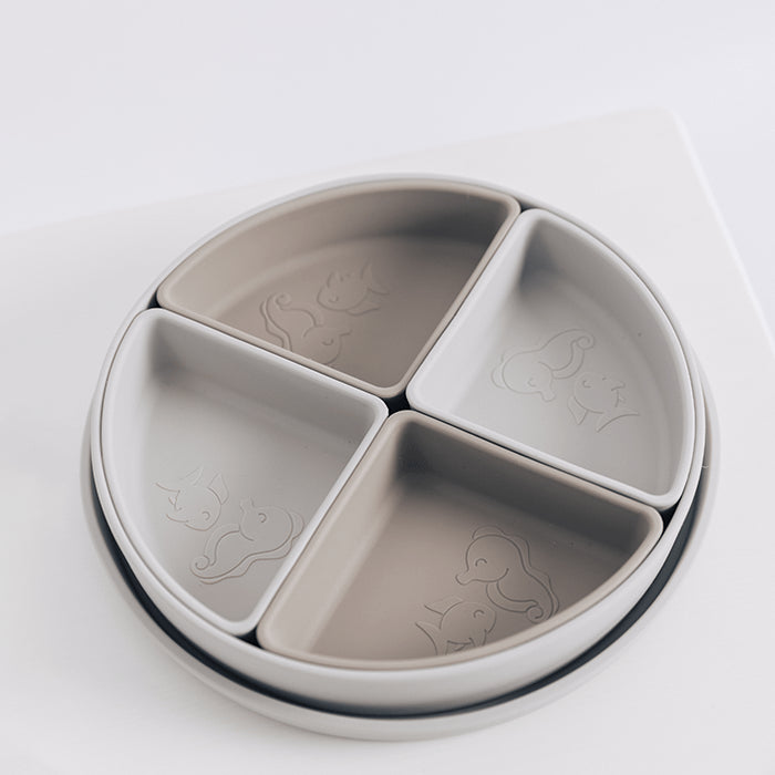 Baby divider plate store